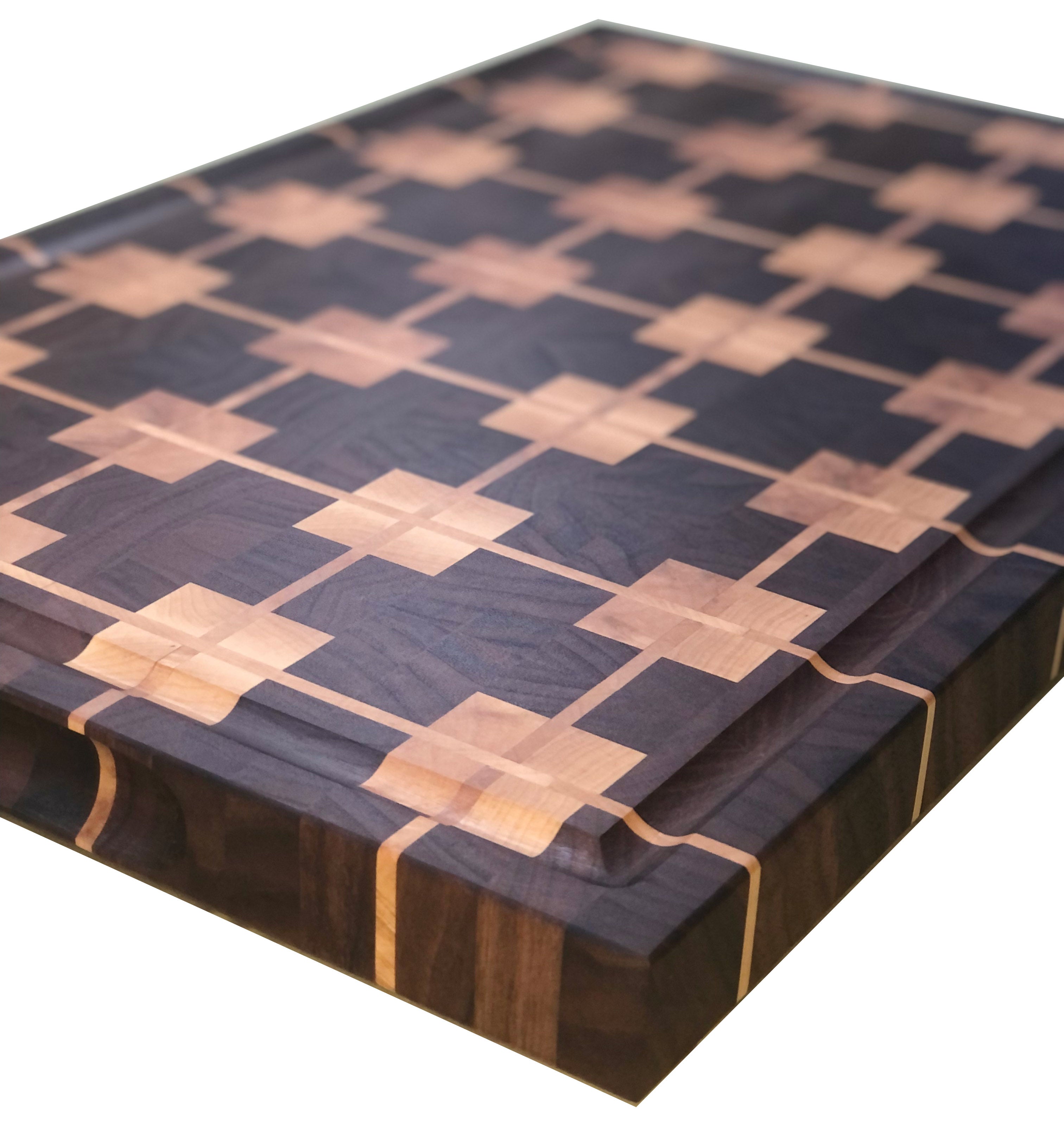 Black Walnut and Maple End Grain Cutting Board – Danwood Design